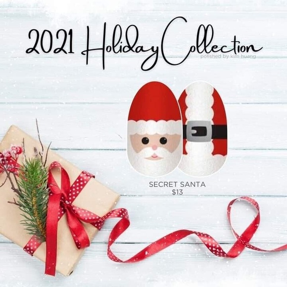 Color Street | Makeup | Color Street Secret Santa Claus Red White Black ...